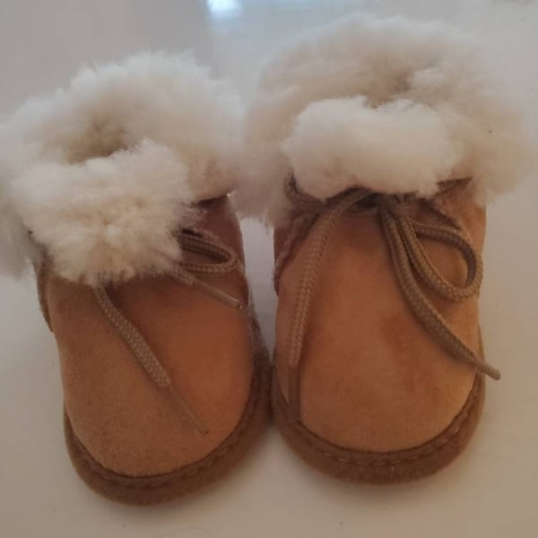 Camel-colored Mixed Slippers in Sheepskin Leather Slipper - Etsy