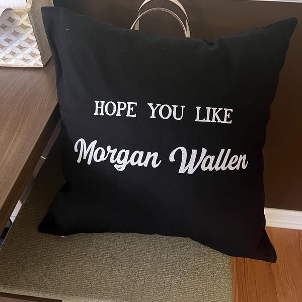 Custom Embroidery Pillow, Personalized Pillow, Bedding, Bedroom Decor ...
