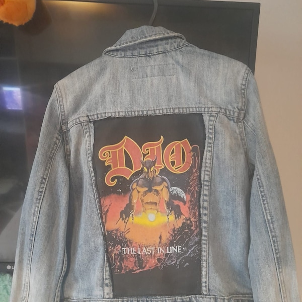 Dio - the Last in Line Back Patch Cosplay - Eddie Munson HALLOWEEN STRANGER THINGS Backpatch ...