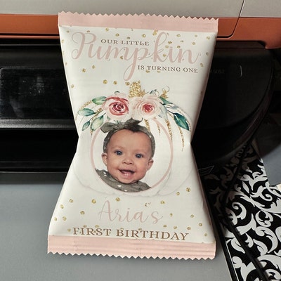 Editable Berry First Birthday Chip Bag Berry 1st Birthday Chip Bag ...