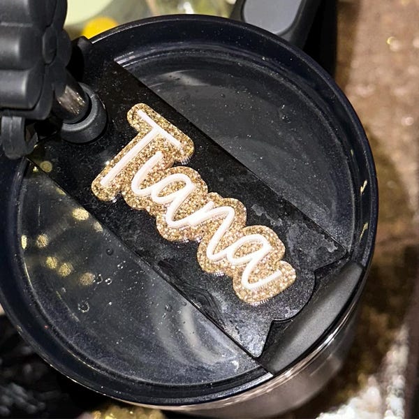 Personalised Tumbler Topper Cup Topper Name Personalised Mug Topper ...