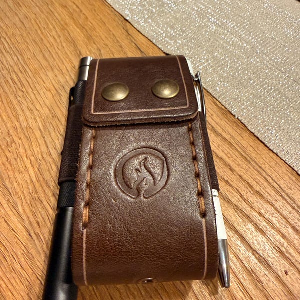 LEATHERMAN® MULTITOOL Deluxe Leather Sheath (pockets for Bits,extender ...