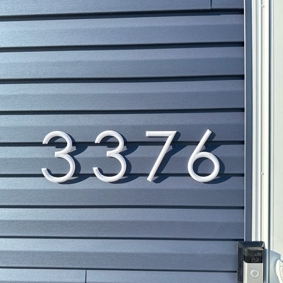 NO DRILLING REQUIRED 7.5 Vinyl Siding House Numbers Black or White - Etsy