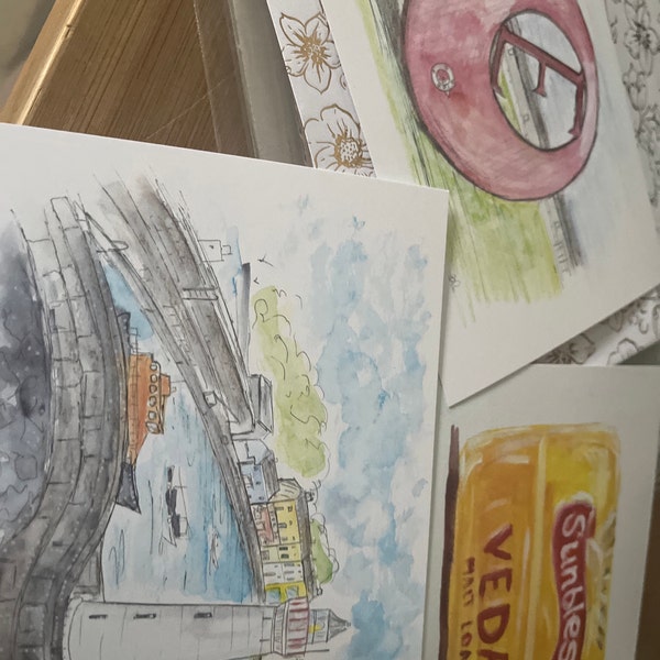 Rathlin Island Illustrated Map. Original. A3 Size. - Etsy