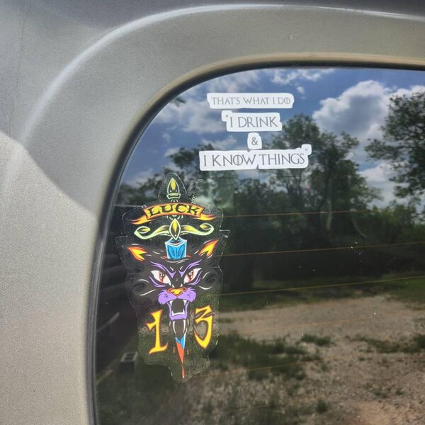 ART STICKER Devil Girl by Artist Coop Decal #CP4R Right Facing - Etsy