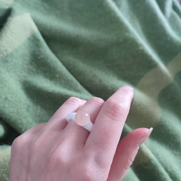 Bubble Glass Statement Ring, Handmade by Roslyn, Chunky Marano Glass ...