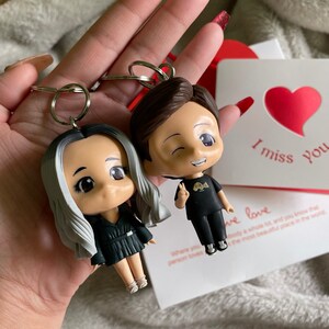 Customized Figure Hand Sculpted Polymer Clay Keychain 3D - Etsy