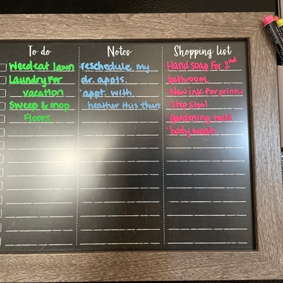 Chalkboard Chore Chart SMALL Dry Erase Chore Chart Framed Chore Chart ...