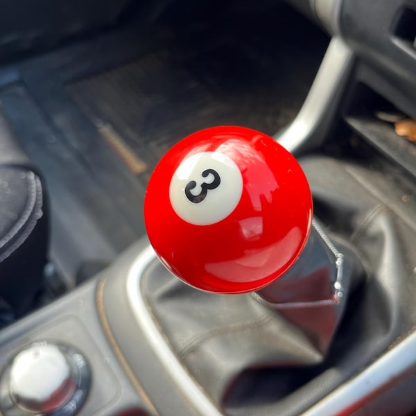 Billiard Pool Ball Shift Knob Threaded Gear Shifter Shifting Exact Fit ...