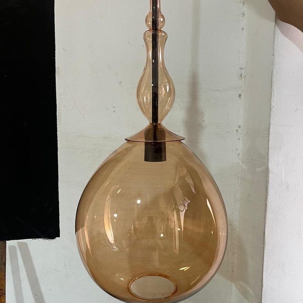 Blown Glass Pendant Light Kitchen Island Ceiling Light Pendant Light ...