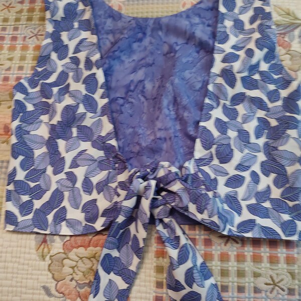 Back Tie Top Sewing Pattern, Easy Beginner Pattern XXS - XXL + Easy ...