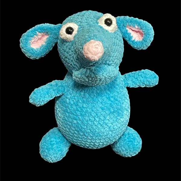 Tutter Blue Mouse Crochet Pattern PDF | ENGLISH | Amigurumi | Toy ...