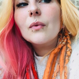 Orange Wool Dreadlocks, Dreads Extensions, Double Ended, SWEET ORANGE ...