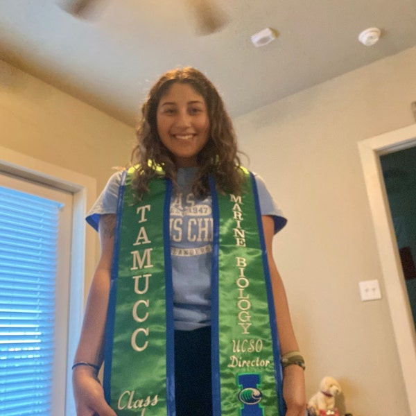 TAMUCC 2026 Custom Embroidered Stole - Etsy