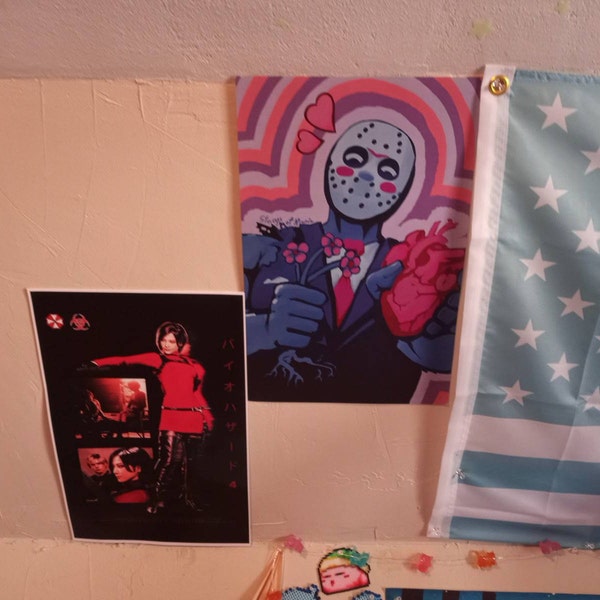 Friday the 13th Valentine; Jason's Change of Heart Art Print; Jason ...