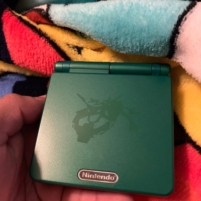 Gameboy Advance SP Classic Rayquaza Green Replacement Housing Shell for ...