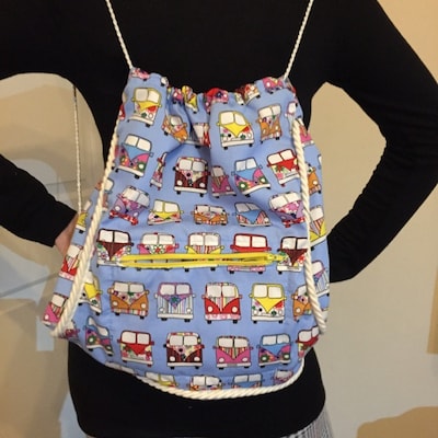 How to Make a Cinch Back Pack PDF Sewing Pattern - Etsy