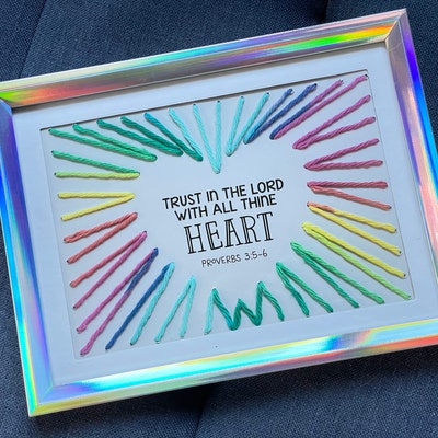 Trust in the Lord With All Your Heart Craft, Scripture Crafts for Girls ...