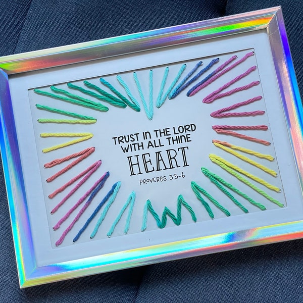 Trust in the Lord With All Your Heart Craft, Scripture Crafts for Girls ...