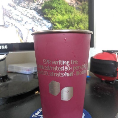 Custom Laser Engraved Cups, Personalized Stainless Steel Pint Glass ...