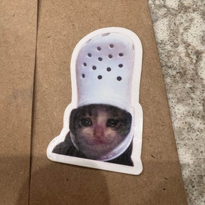 Crying Cat Sticker Pack Pack of 7 Meme Crying Cat Stickers - Etsy