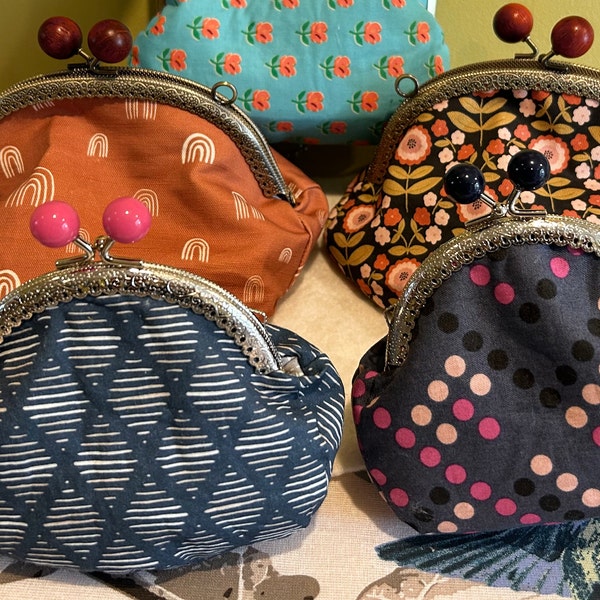 Coin Purse Pattern, Sewing Pattern, Frame Purse Tutorial for Curved ...