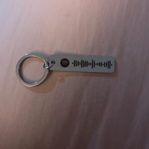 Personalized Spotify Code Keychain Music Scannable Keyring Music Gift ...