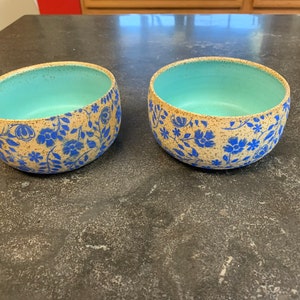 Pottery Salt Cellar Ceramic Light Blue Receptacle Lidded | Etsy