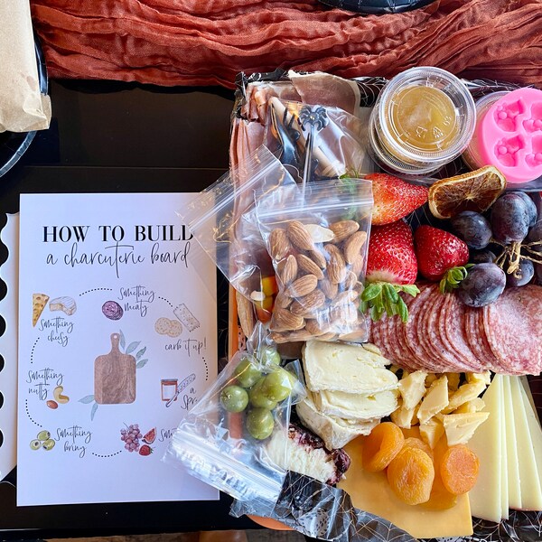Charcuterie Board How to | Canva Template | PNG | PDF | Infographic ...