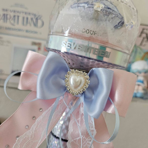 Lace Kpop Toploader Photocard Holder Pink Coquette Deco Toploader - Etsy