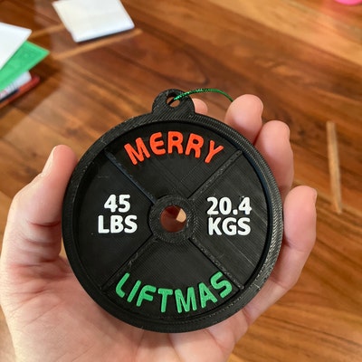 Merry Liftmas Ornament, Personalized Gym Ornament, Christmas Gift for ...