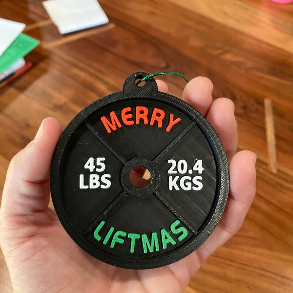 Merry Liftmas Ornament, Personalized Gym Ornament, Christmas Gift for ...