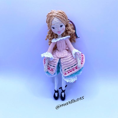 English: Crochet Doll Pattern-flower Girl ROSE - Etsy