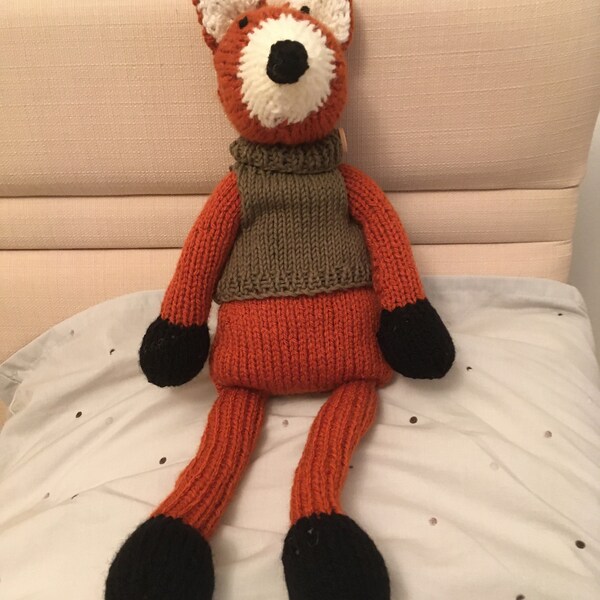 Ronnie the Fox Knitting Kit - Make Your Very Own Fox - Easy to Knit ...