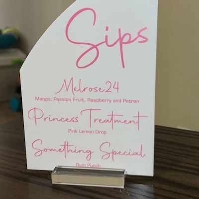 Drop Box Custom Made Bar/bat Mitzvah Mirrored Acrylic Drop in Sign in ...