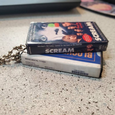 Scream Classic Horror Vhs Dvd Bluray Movie Keychain - Etsy