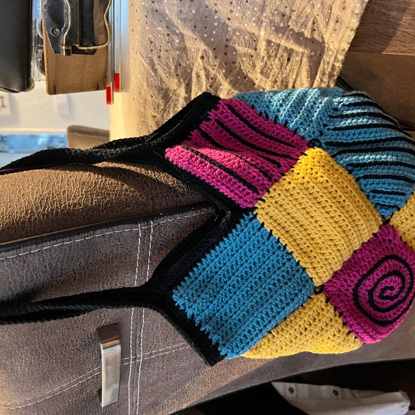 Sally's Patchwork Bag - Crochet Bag Pattern - NBC Inspired - Jack and ...