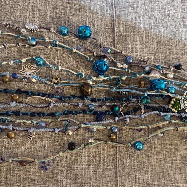 Witch Bells for Entry Way Protection, Wiccan Bells on a String Doorknob ...