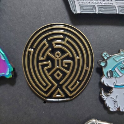 Gritty Enamel Pin - Etsy