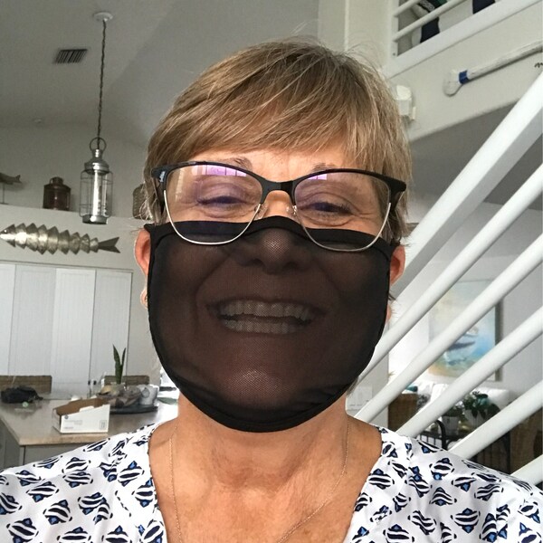 Double or Single Layer Mesh Face Mask | Sheer Breathable | See-through ...