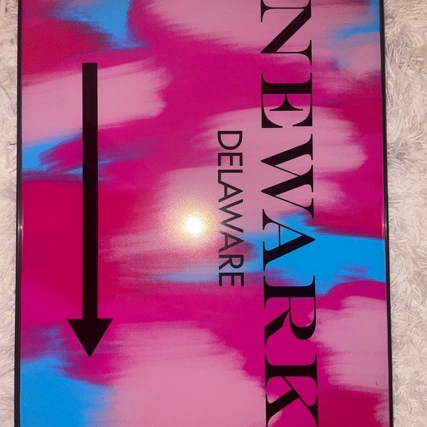 Custom Location Sign, Preppy Wall Art Printable, Dorm Decor for College ...