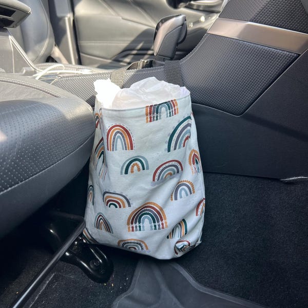 Reusable Car Trash Bag- Rainbow - Etsy