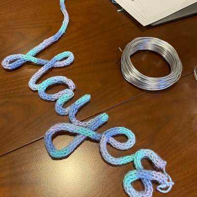 Printable Letter Templates for Knitted Wire Tricotin Digital Download ...