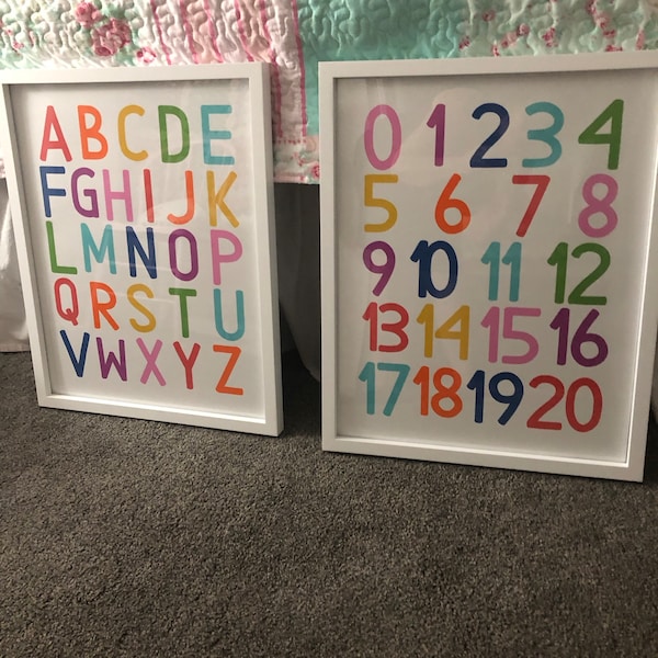 Space Wall Art, ABC Space Poster, Space Alphabet, Space Theme, Space ...