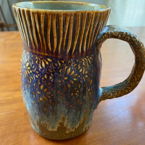12 Oz Medium Mug Porcelain Texture Ceramic Mug Pottery - Etsy