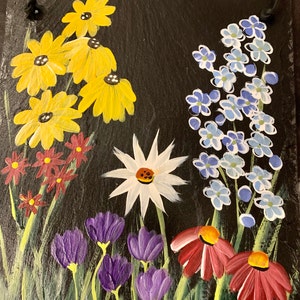 Painted Fall Slate Sign Fall Welcome Plaque Painted Slate - Etsy