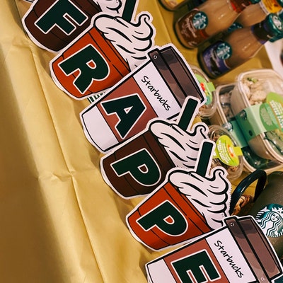 Instant Download Starbucks Banner Starbucks Frappe Birthday Banner ...