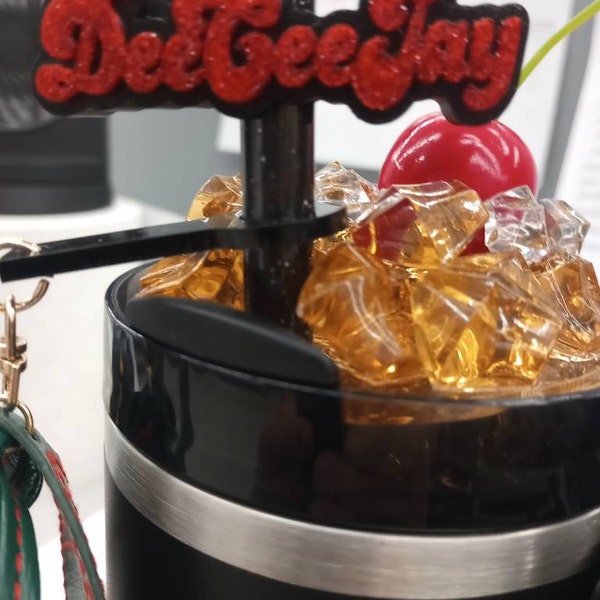 3D Personalized NAME Straw Topper | Made for Stanley Straws 10mm | Cup ...