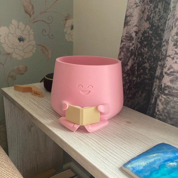 Official Happy Face Planter - Chunky Book Pot. A Perfect Gift for a ...