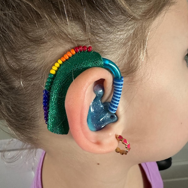 SPIKED Hearing Aid Skin | Hearing Aid Sleeve | Hearing Aid Jewelry ...